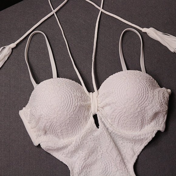 Swim | Sexy White Onepiece With Lace | Poshmark